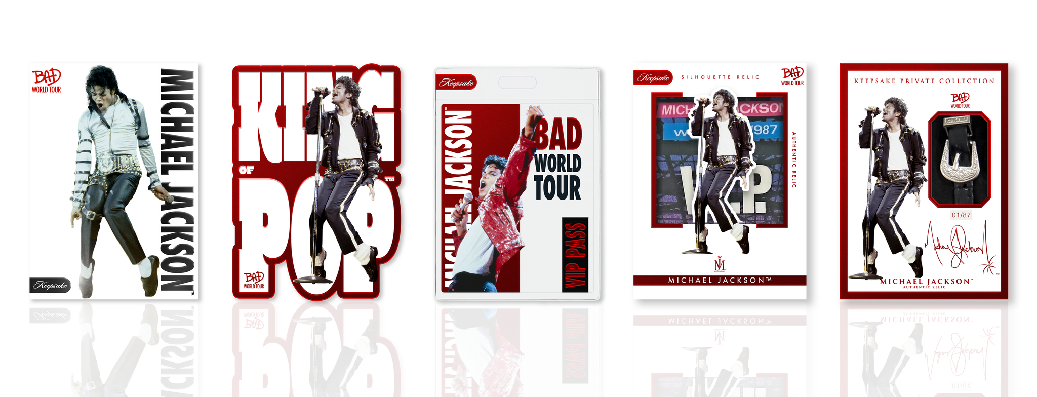 Michael Jackson Bad World Tour – Keepsake Cards