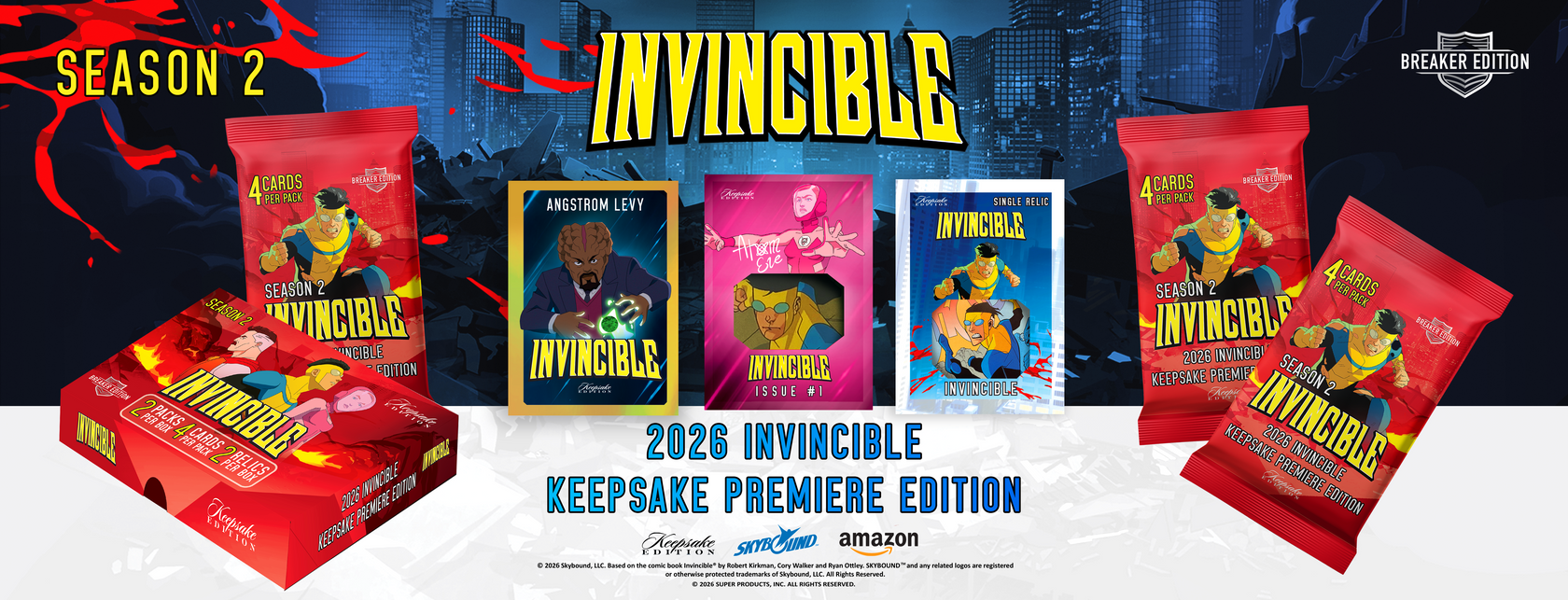 2026 Invincible Season 2 Keepsake Premiere Breaker Edition Box ...